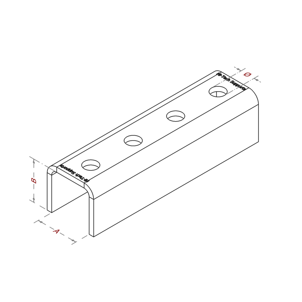 041 Channel Connector - HI TECH Supports