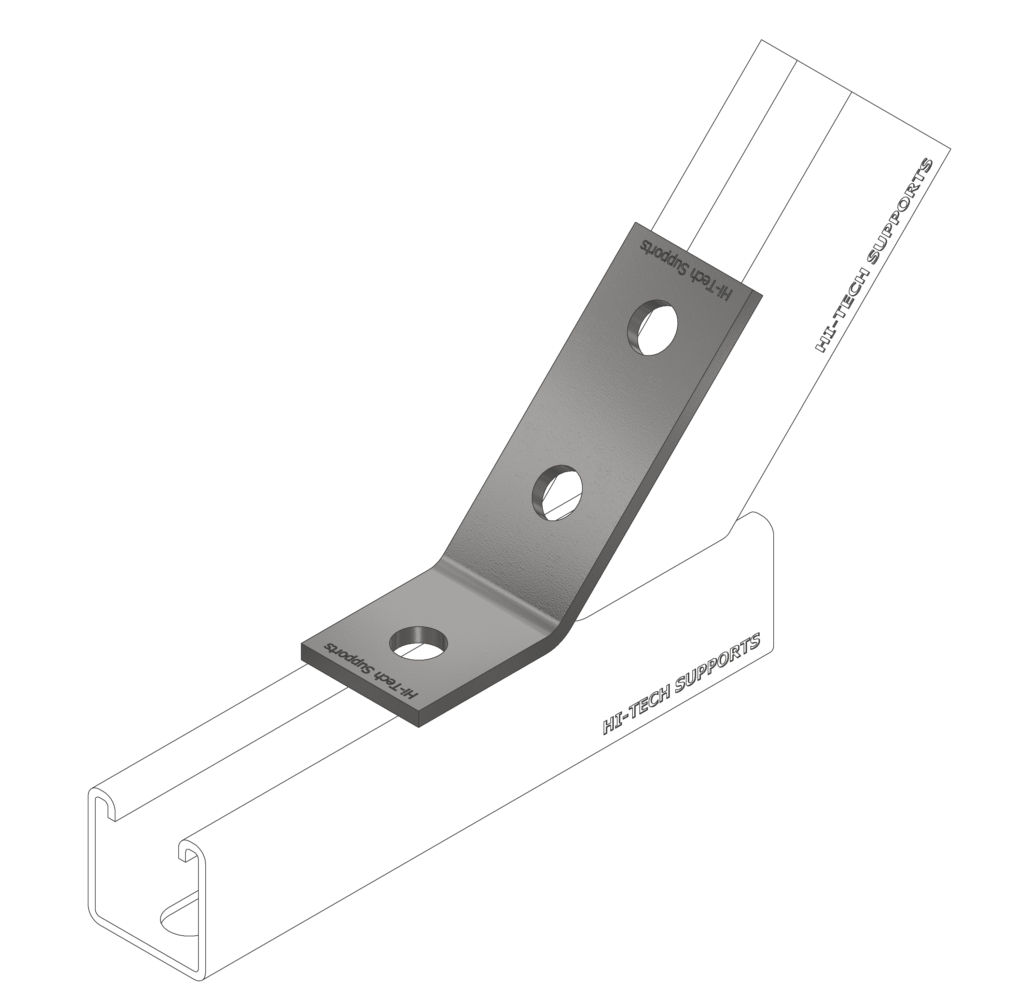135 Degree 3 Hole Angle Bracket - HI TECH Supports