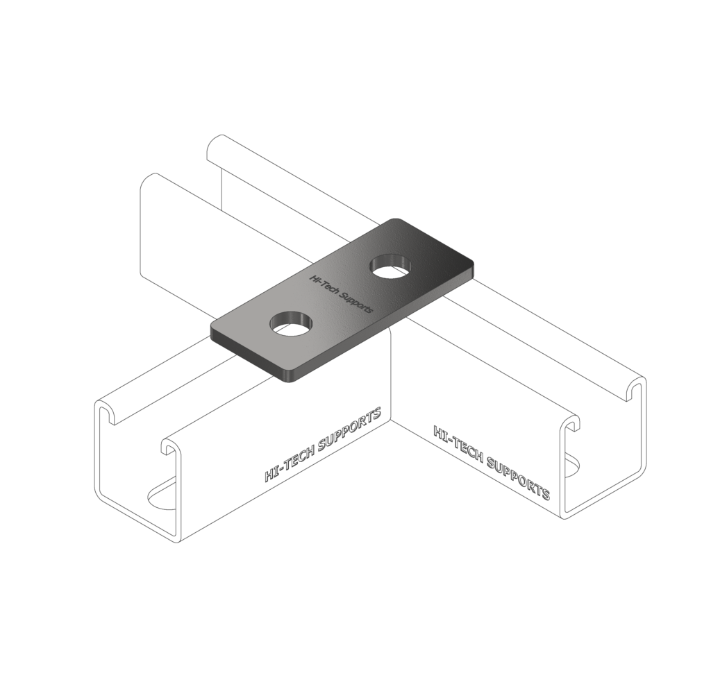 2 Hole Flat Bracket - HI TECH Supports