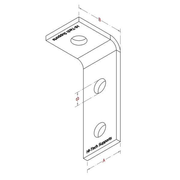3 Hole Angle Bracket - HI TECH Supports