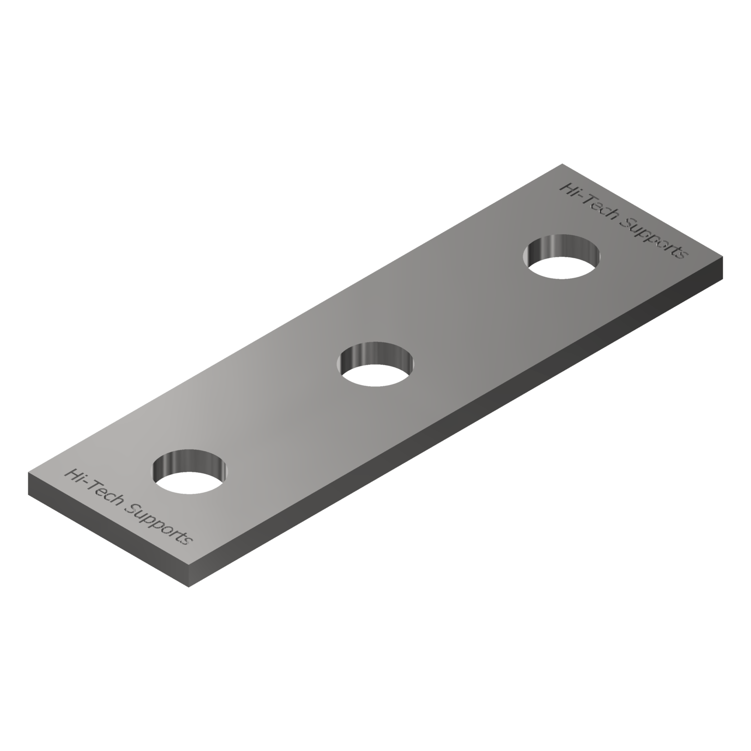 3 Hole Flat Bracket - HI TECH Supports