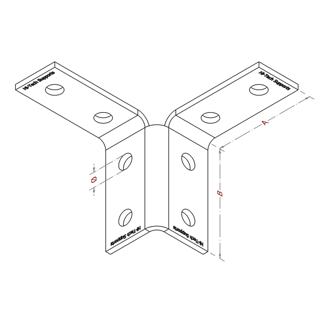 4 Hole Axis Bracket - HI TECH Supports