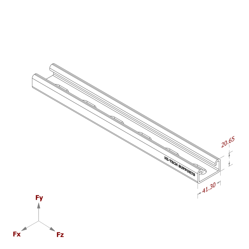 41x21 Channel - HI TECH Supports