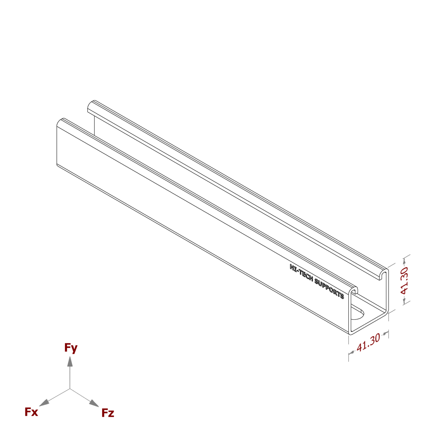 41x41 Channel - HI TECH Supports