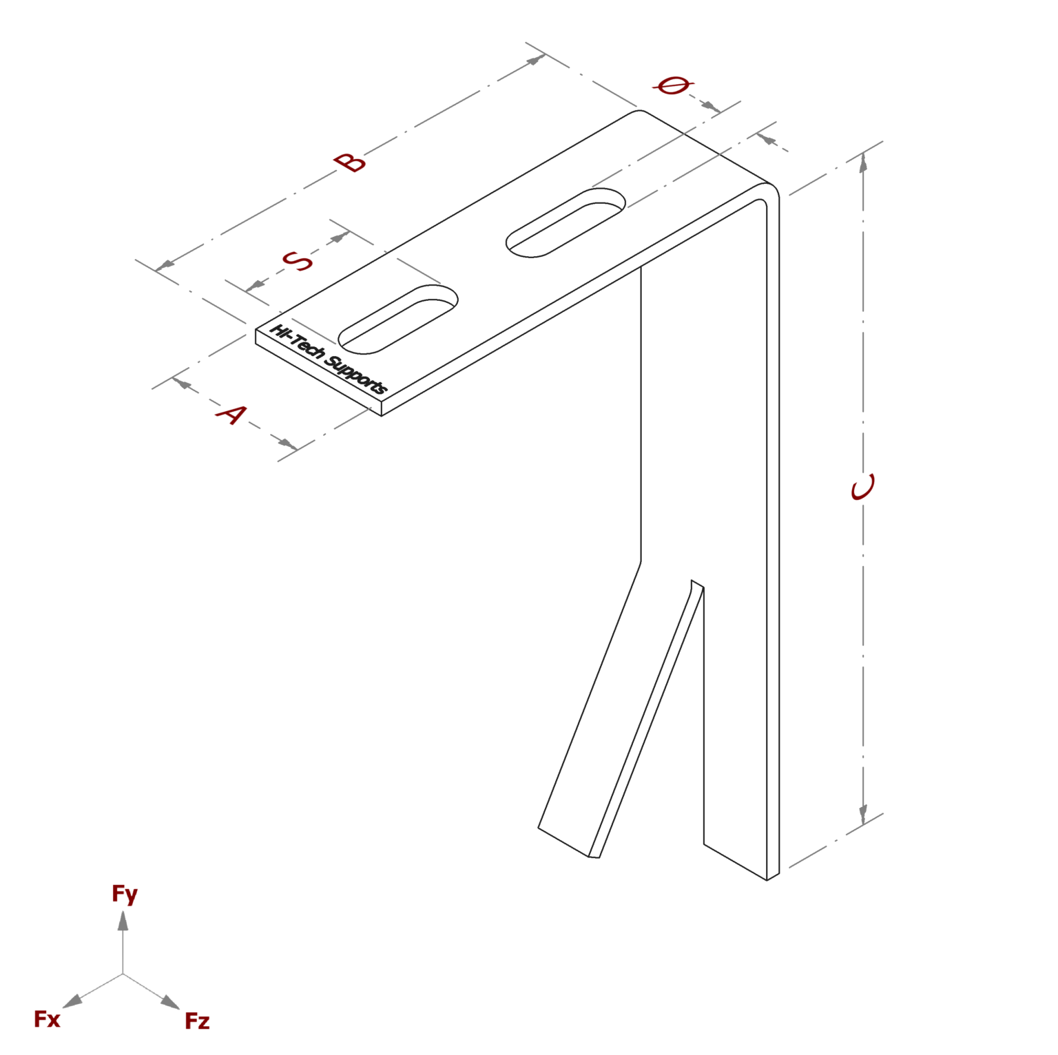 Grouting Anchor Rail Leg - HI TECH Supports