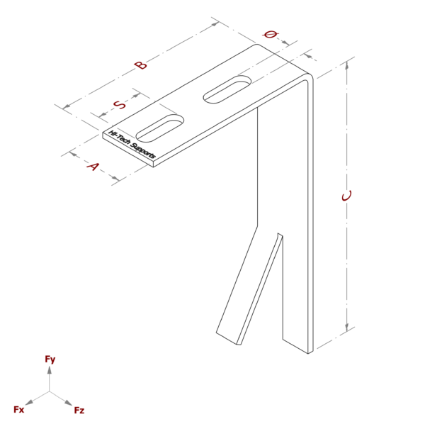Grouting Anchor Rail Leg - HI TECH Supports